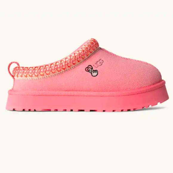 UGG | Shoes | Ugg Tazz Slippers Valentine Day Love Tropical Pink | Poshmark
